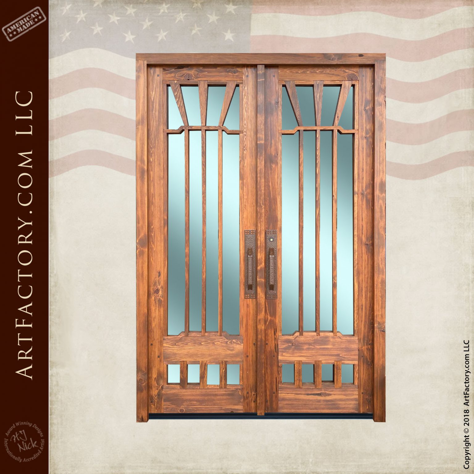 Textured Custom Door Handles: Hand Forged By Master Blacksmiths