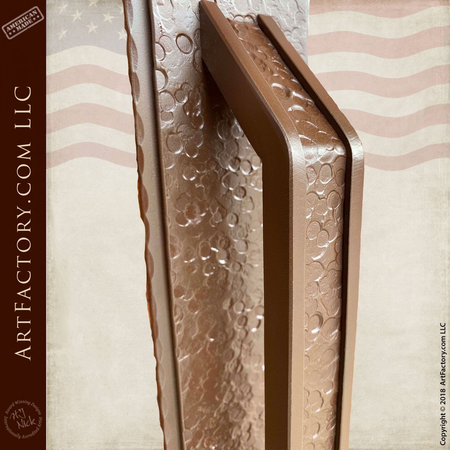 Textured Custom Door Handles: Hand Forged By Master Blacksmiths