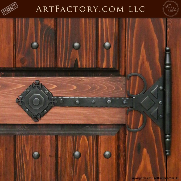 Custom Iron Strap Hinges: Hand Forged By Master Blacksmiths