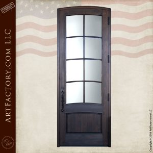 8 Panel Custom Door: Contemporary Fine Art Solid Wood Entrance