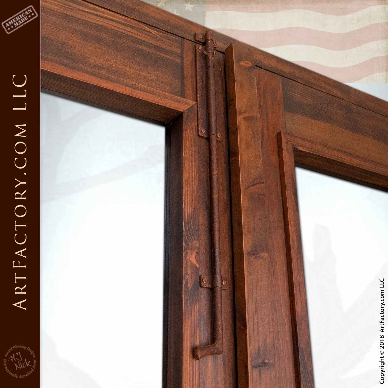 Winter Tree Front Door: Master Hand Carved Custom Entrance