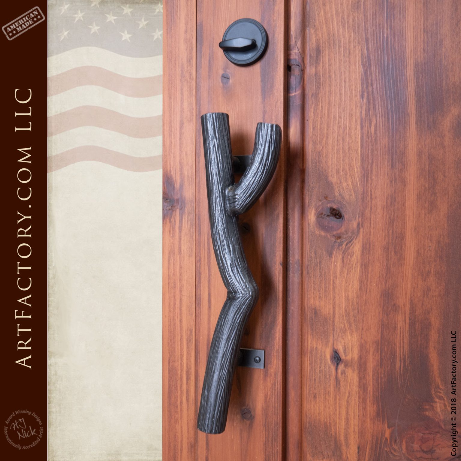 Arched Oak Tree Door: World Class Fine Art Master Hand Wood Carving
