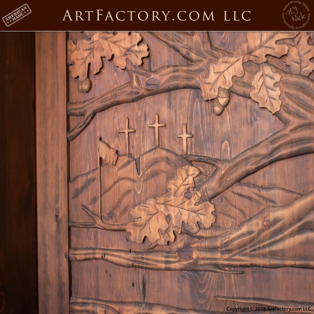 Forest Carved Grand Entrance: World Class Fine Art Double Doors