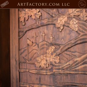Forest Carved Grand Entrance: World Class Fine Art Double Doors