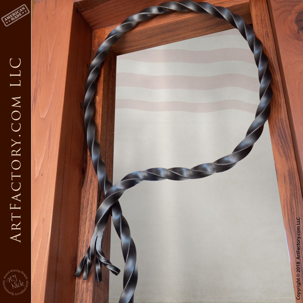 Tractor Brothers Front Door: Custom Western Carved Entrance