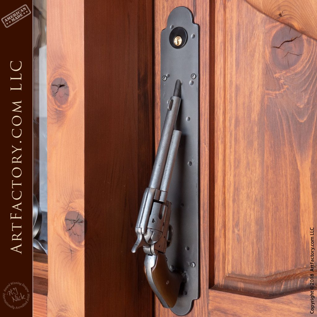 Tractor Brothers Front Door: Custom Western Carved Entrance