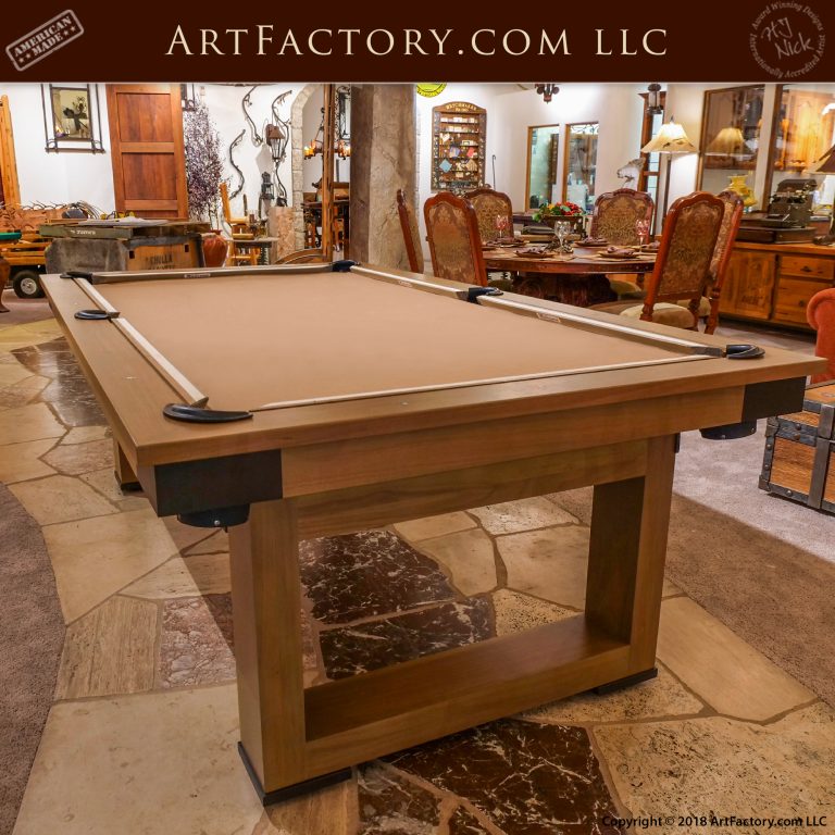 Custom Contemporary Pool Table: Certified Fine Art By H.J. Nick