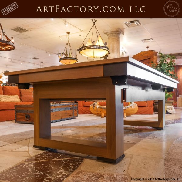 Custom Contemporary Pool Table: Certified Fine Art By H.J. Nick