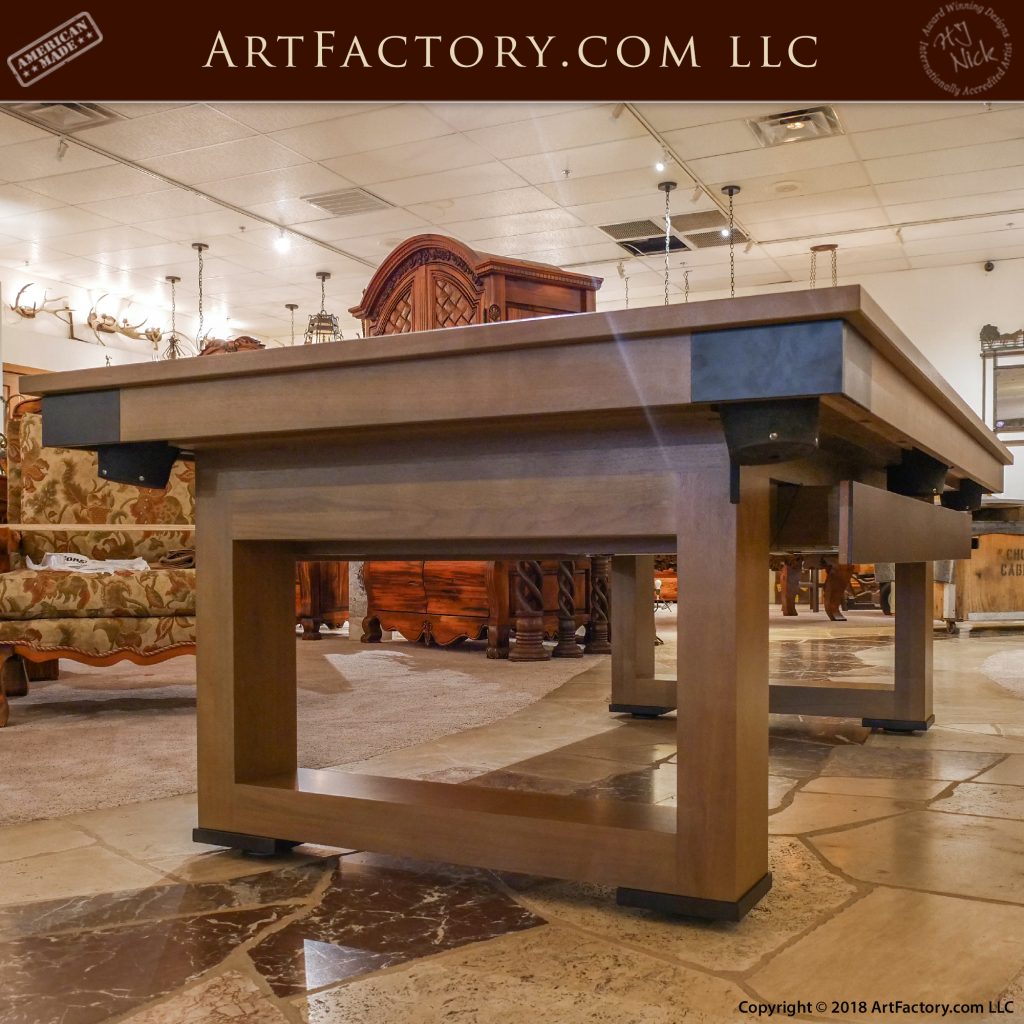 Custom Contemporary Pool Table: Certified Fine Art By H.J. Nick