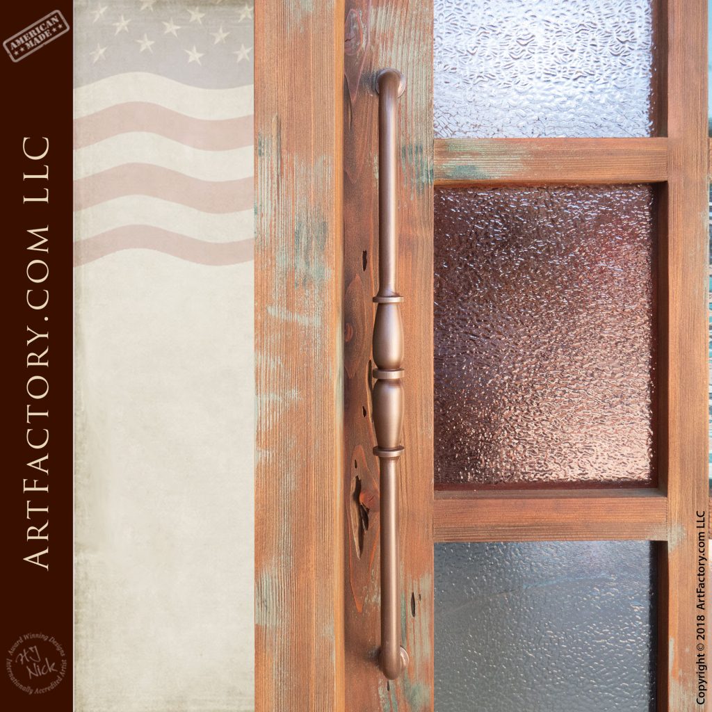 Custom Stained Glass Door: 12 Hand Cut Divided Light Panels