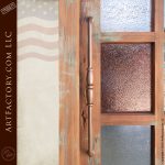 Custom Stained Glass Door: 12 Hand Cut Divided Light Panels