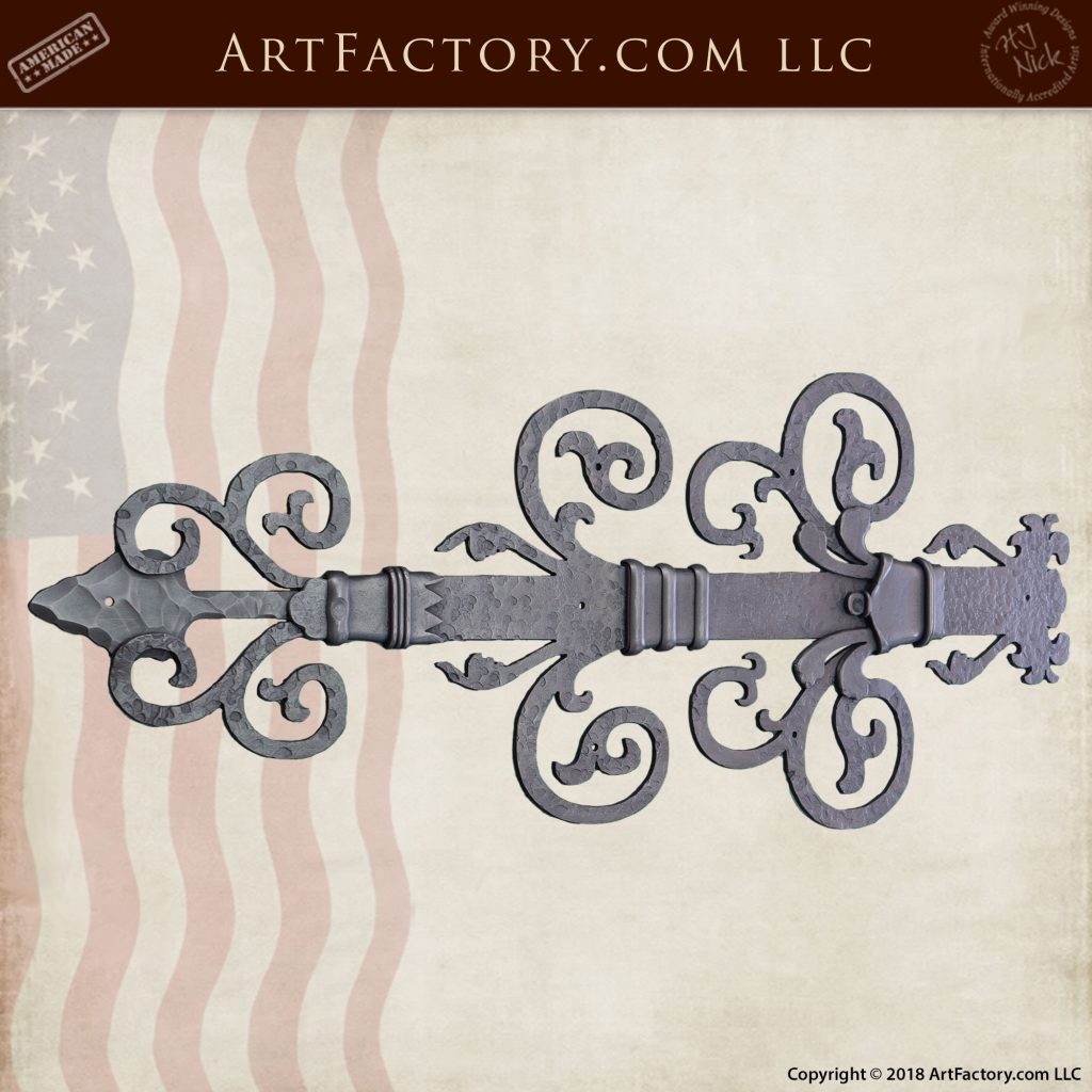 Custom Iron Strap Hinges: Hand Forged By Master Blacksmiths