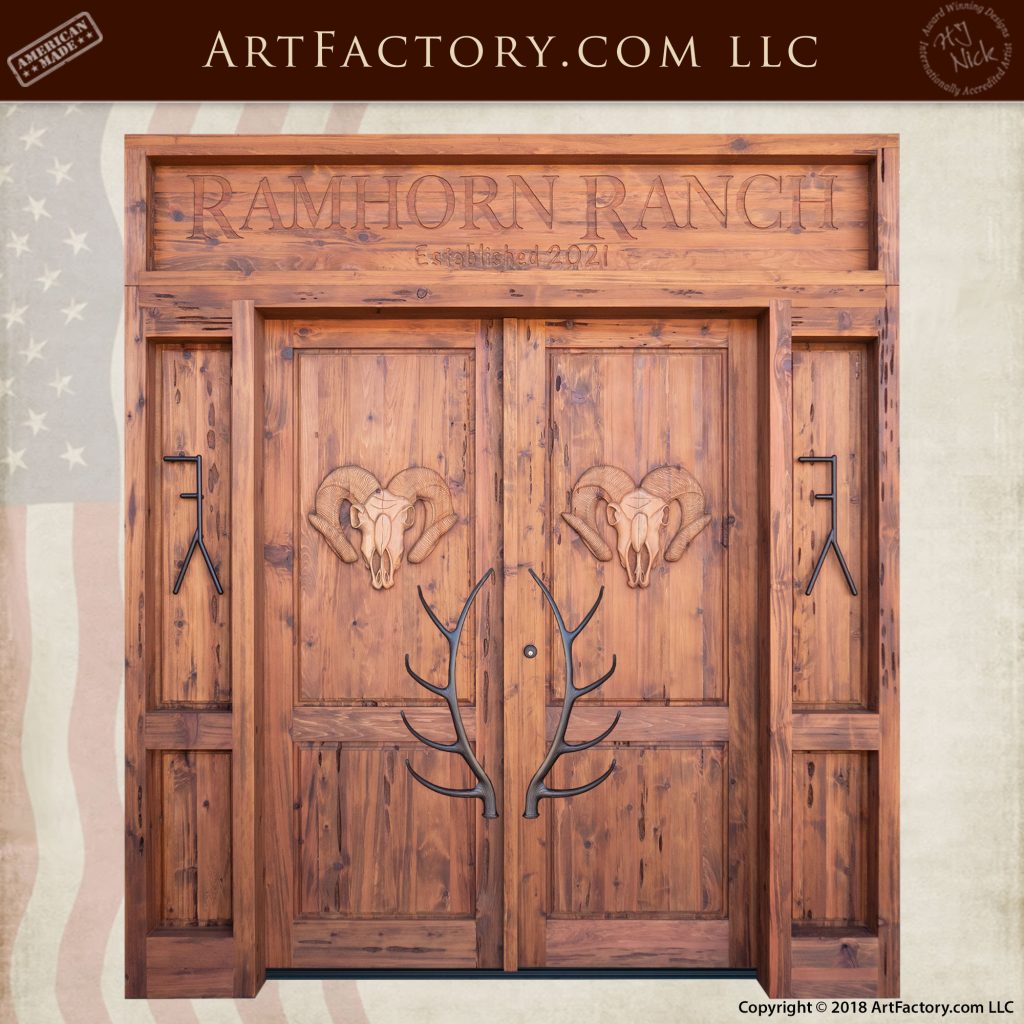 Custom 3 Panel Front Door: Solid Wood Entrance With Sidelights