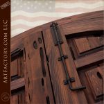 Symmetrical Panel Double Doors: Custom Wood Grand Entrance