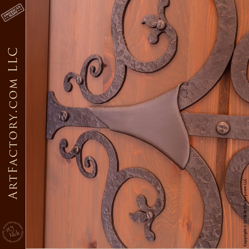 Custom Fortress Grand Entrance: Medieval Iron Door Hardware