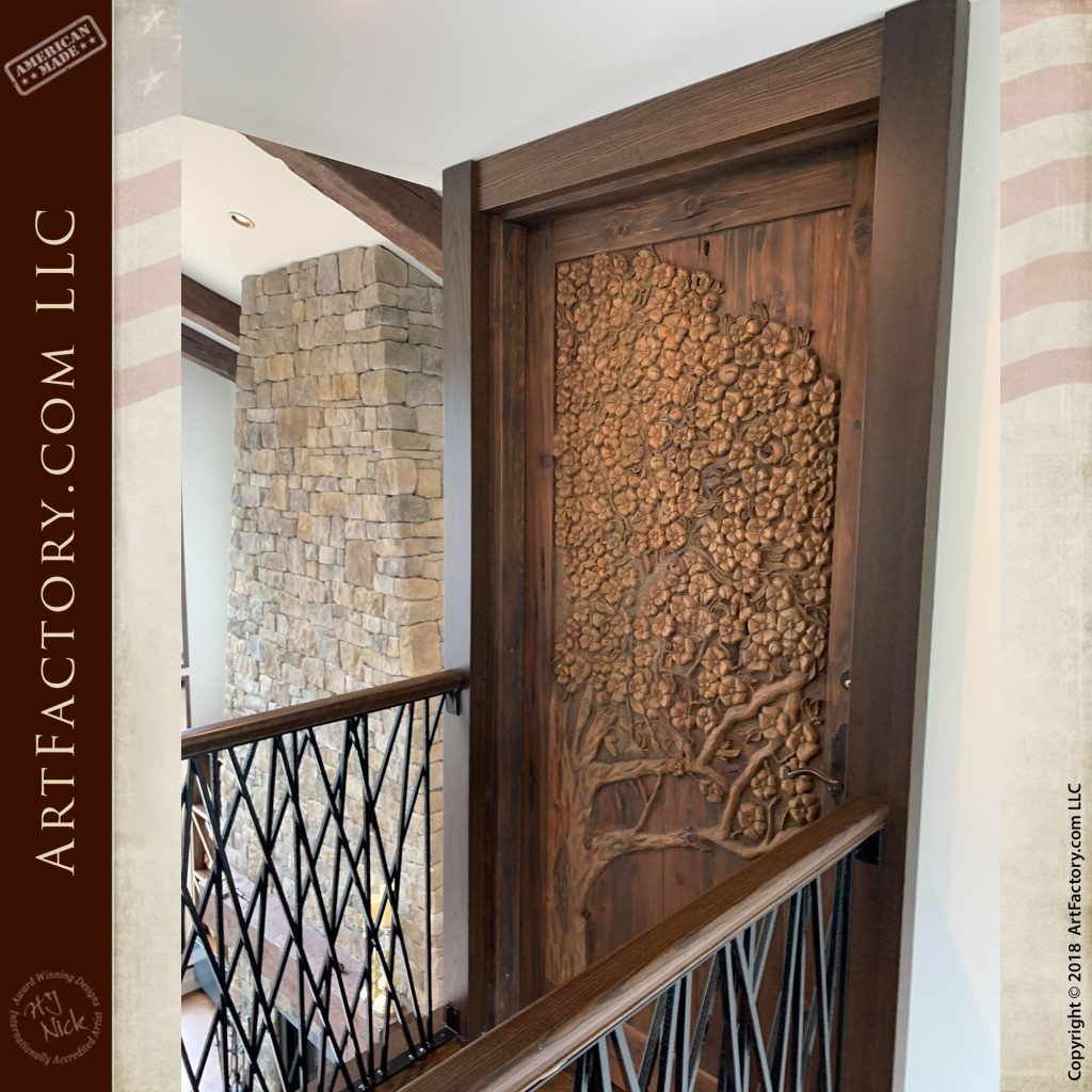 Custom Elvish Carved Door: H.J. Nick Celebrates, The Lord Of The Rings