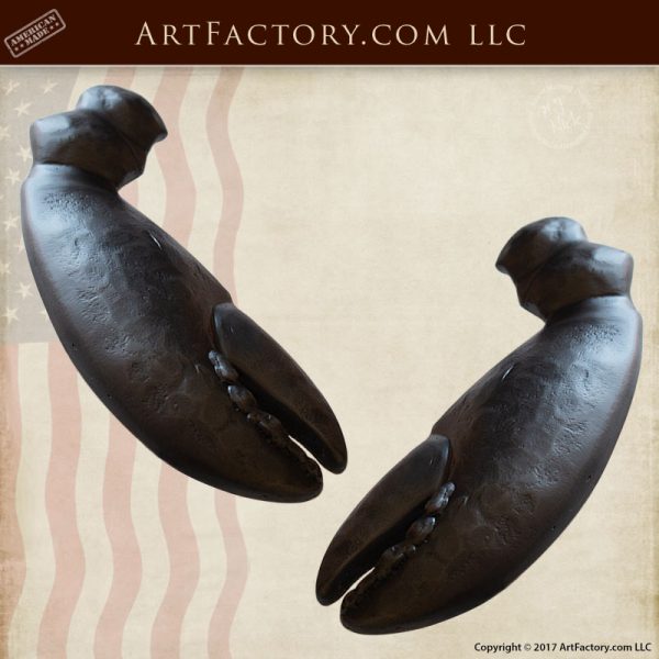 Lobster Claw Door Pulls: Custom Master Blacksmith Hand Forged
