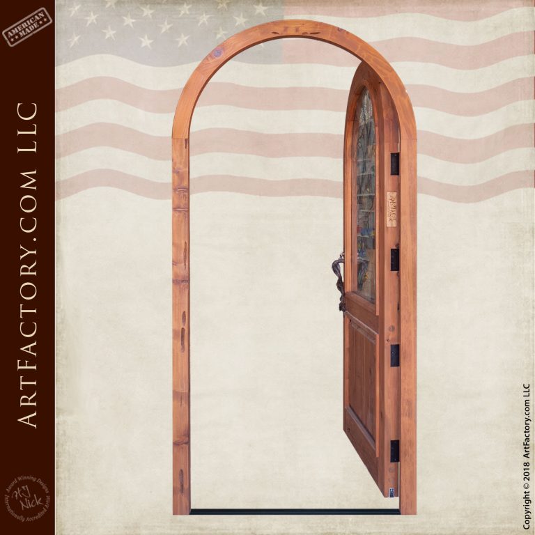 Humming Bird Stained Glass Door: Custom Removable Panel