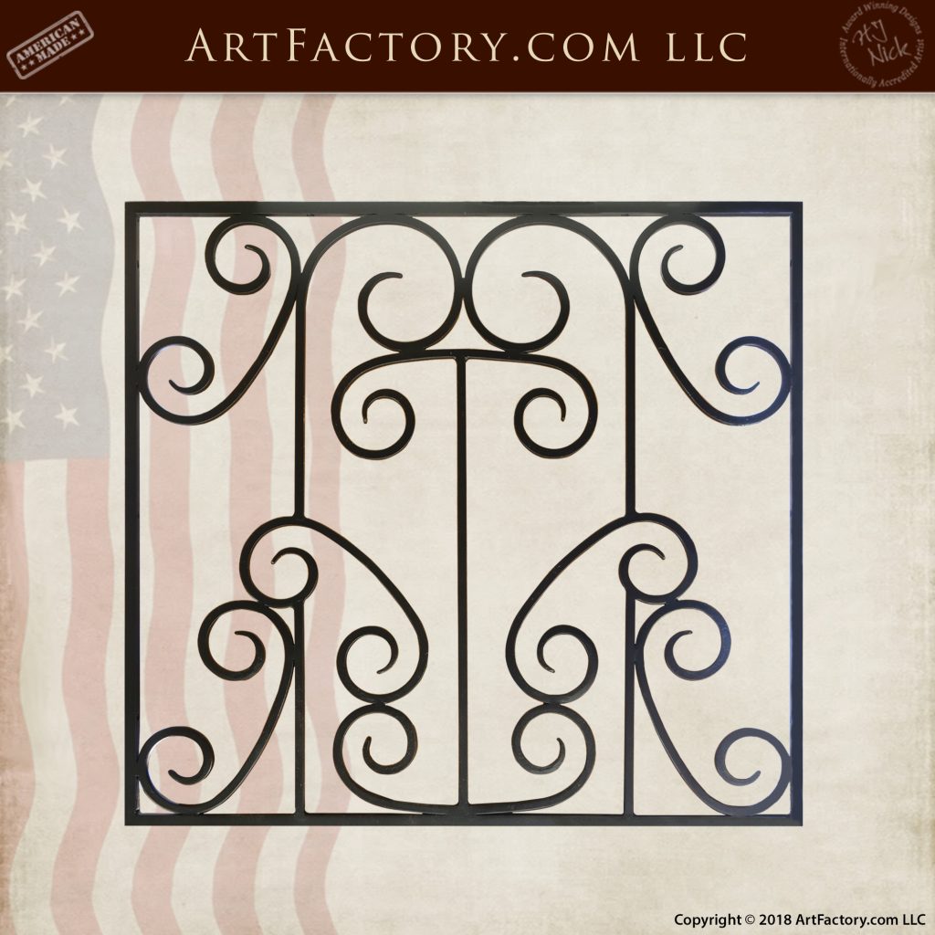 Custom Scroll Window Grills: Master Blacksmith Hand Forged Iron