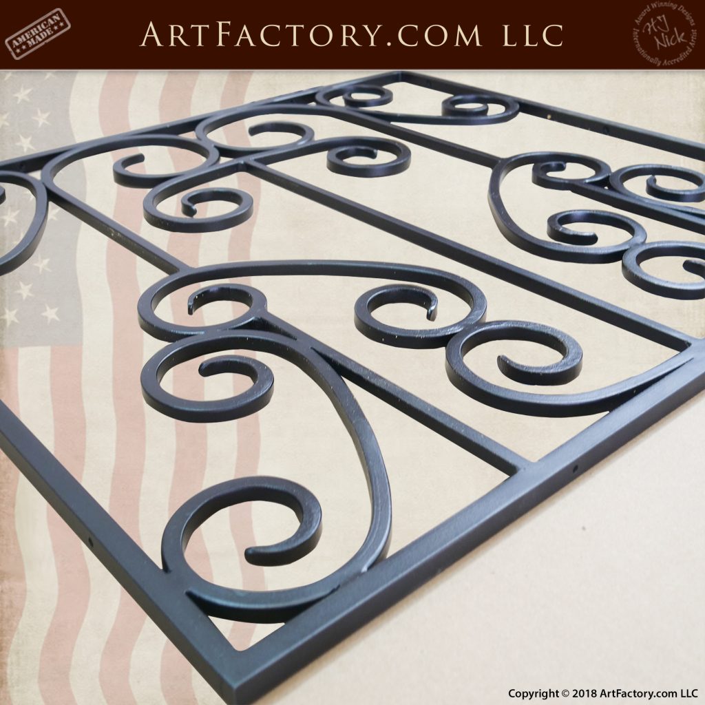 Custom Scroll Window Grills: Master Blacksmith Hand Forged Iron
