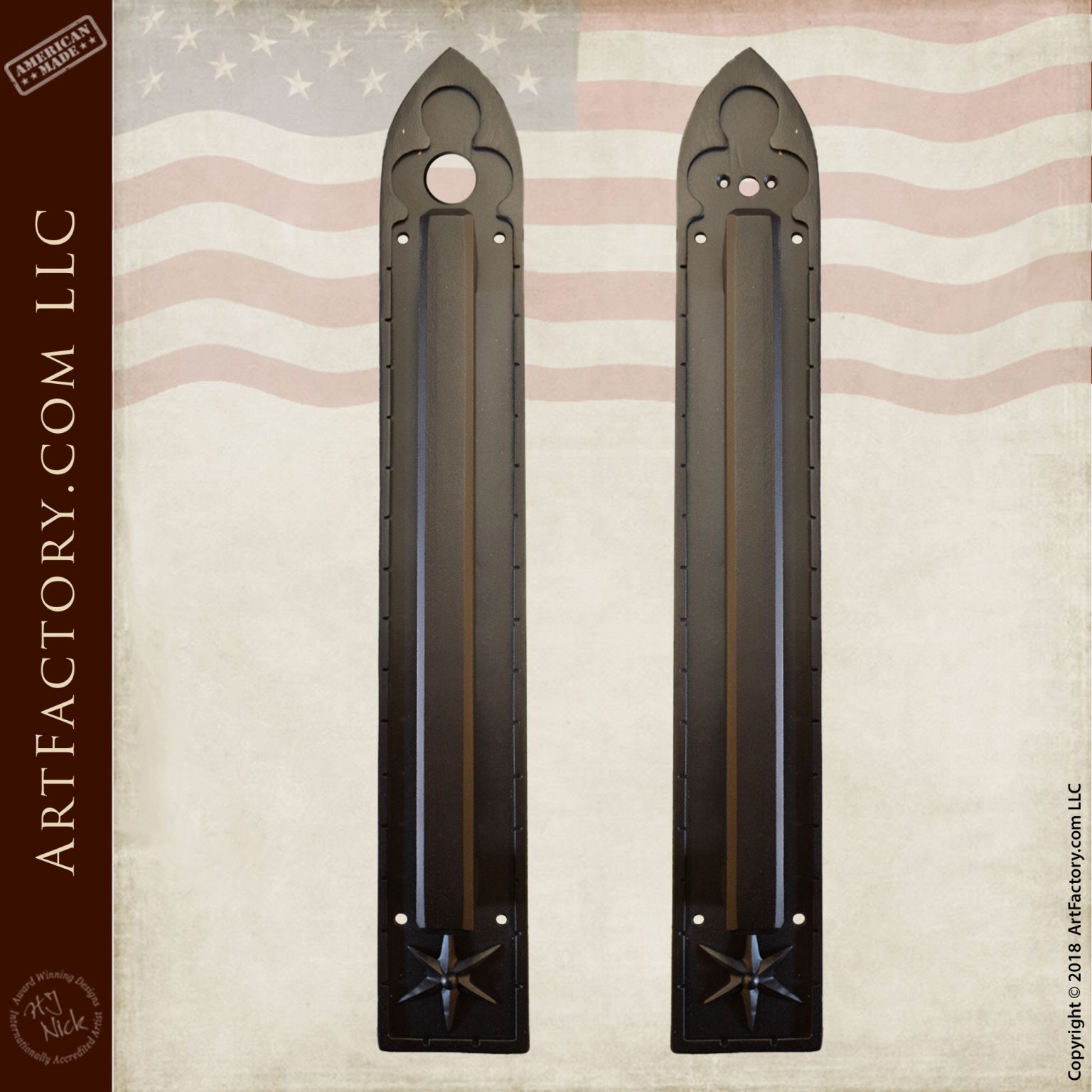 Lighthouse Door Pulls: Custom Made For L.L. Bean Store Entrance Doors
