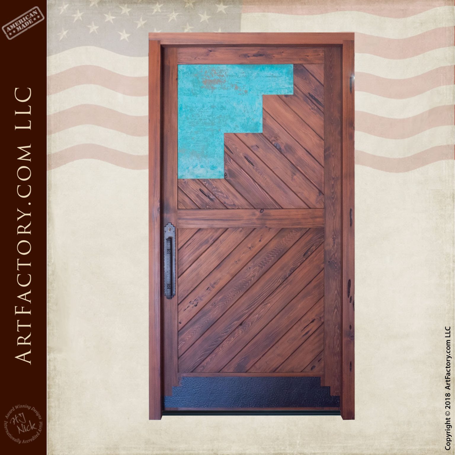 Custom Wood Doors: Hand Hewn Mortise And Tenon Joined