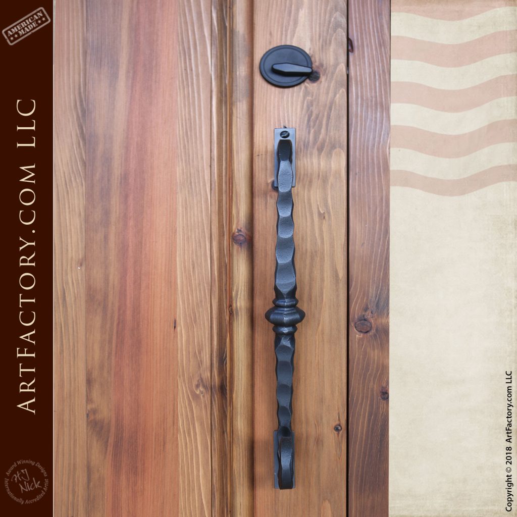 Inverted Panel Arched Door: Wood With Custom Art Deco Moulding