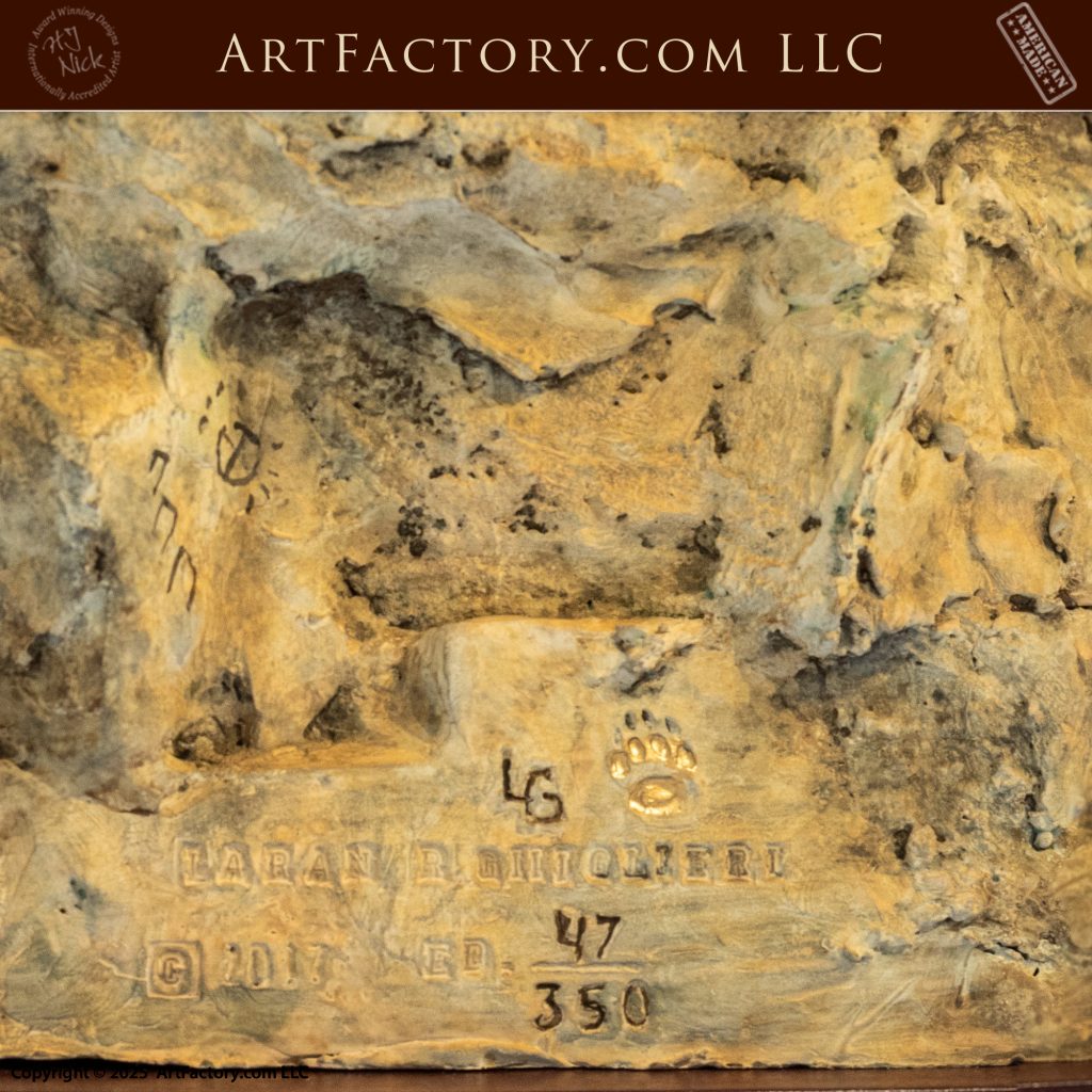 Stage Coach Gold Sculpture by Laran Ghiglieri at ArtFactory.com