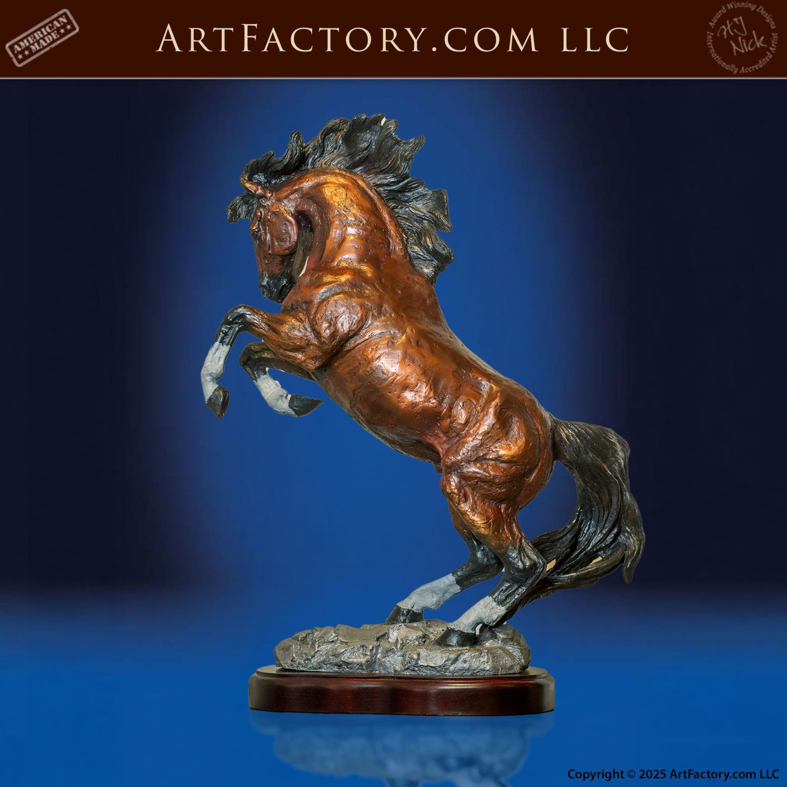 Wild Splendor Bronze Horse Sculpture by Lorenzo Ghiglieri