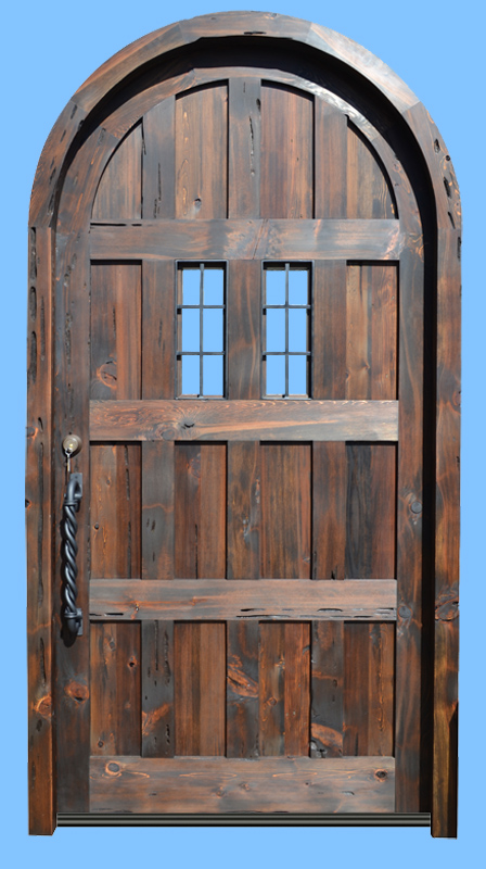 Arched Doors | Arched Custom Doors | Doors With Wrought Iron | Castle Doors